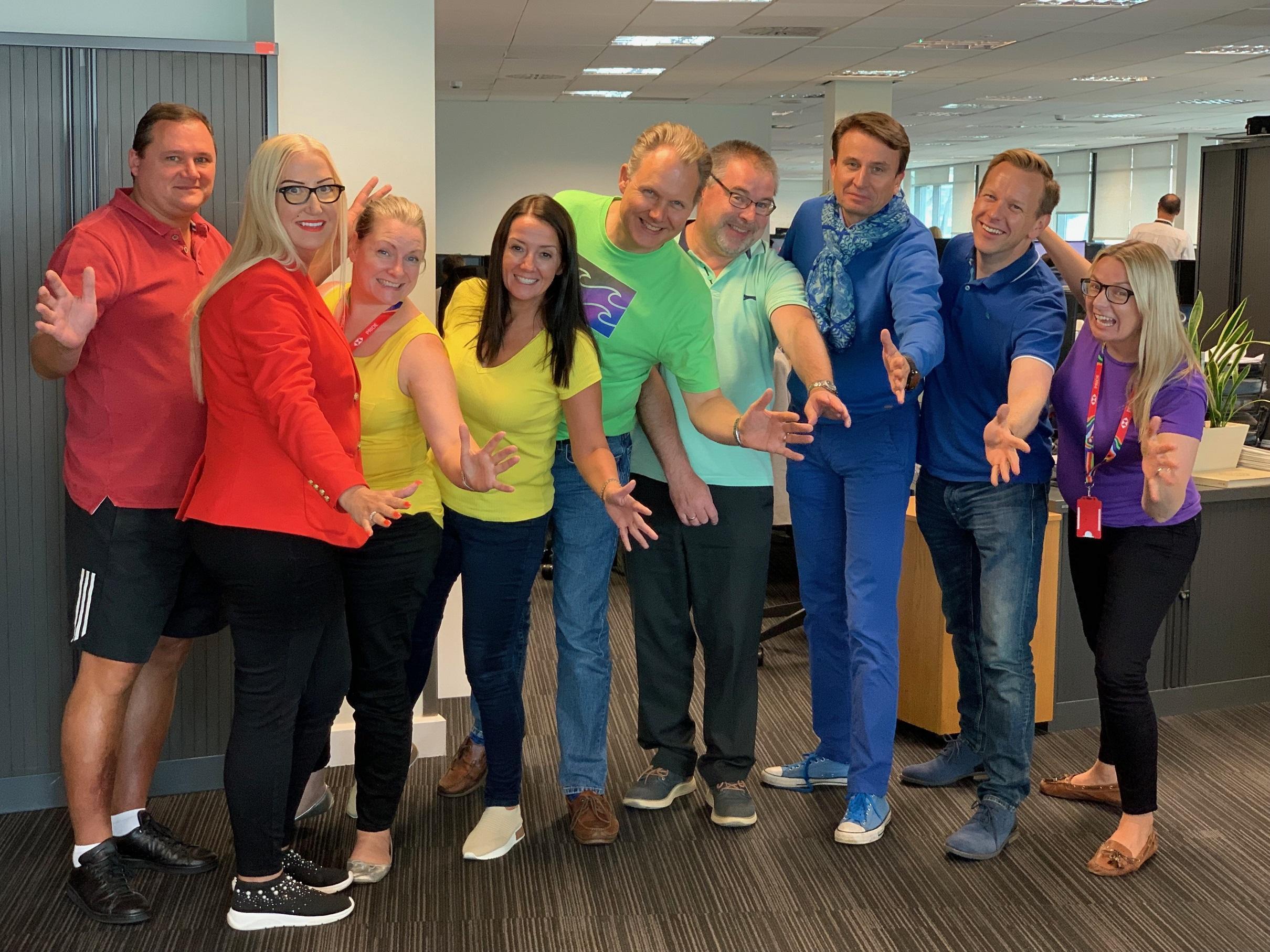 HSBC staff get colourful to show support for Channel Islands Pride ...