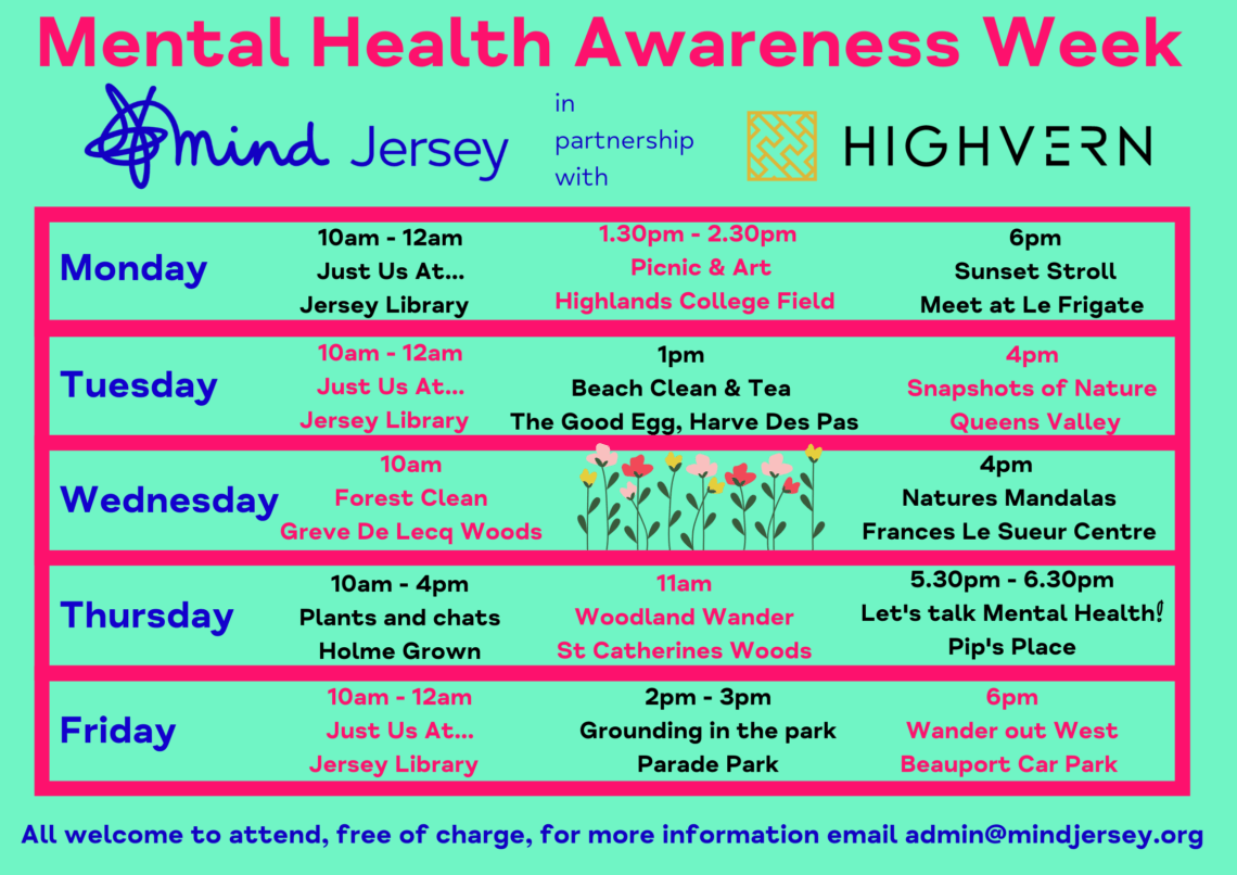 Mind Jersey celebrates Mental Health Awareness Week, 10-16 May ...