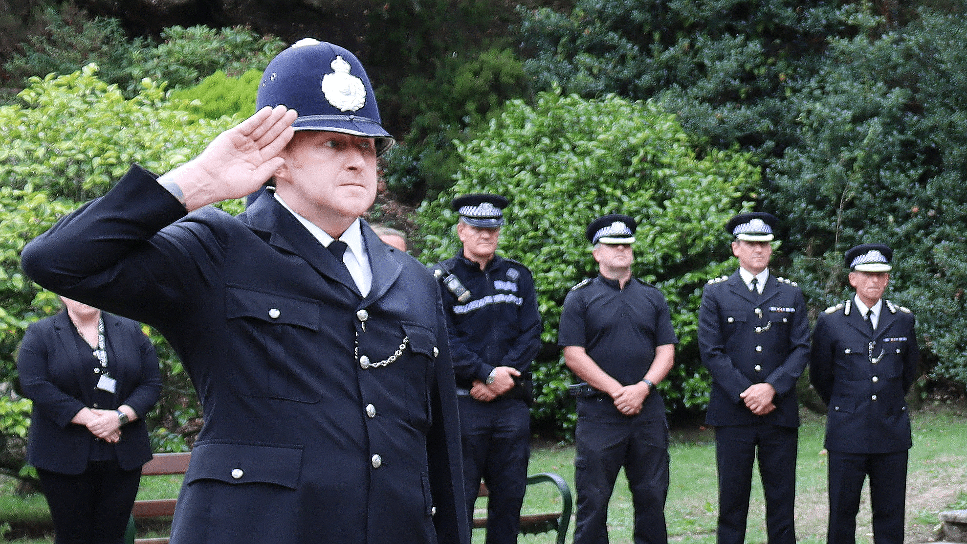 Guernsey Police PC has ceremonial role at State Funeral - Channel Eye