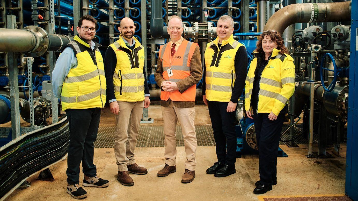 Lieutenant-Governor pays visit to Jersey Water - Channel Eye