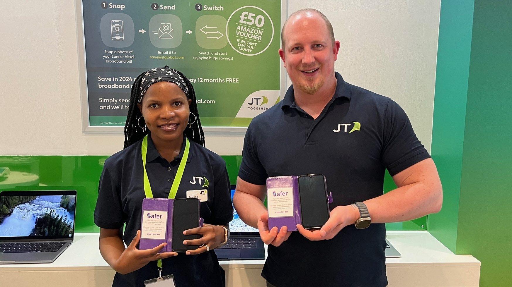 JT donates 'Purple' phones to Safer, boosting community support for ...