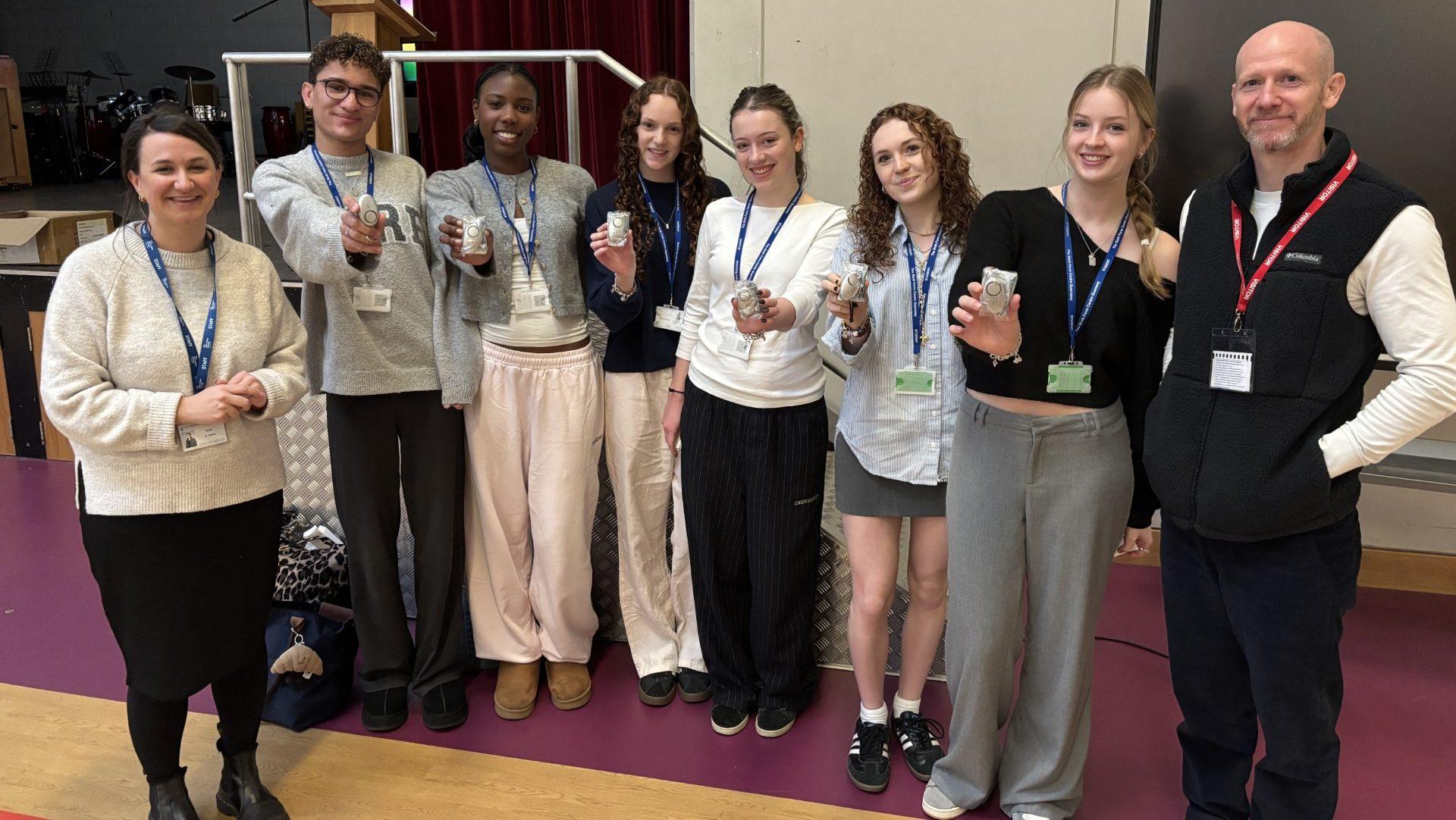Sixth Form students receive personal safety alarms from local charity ...