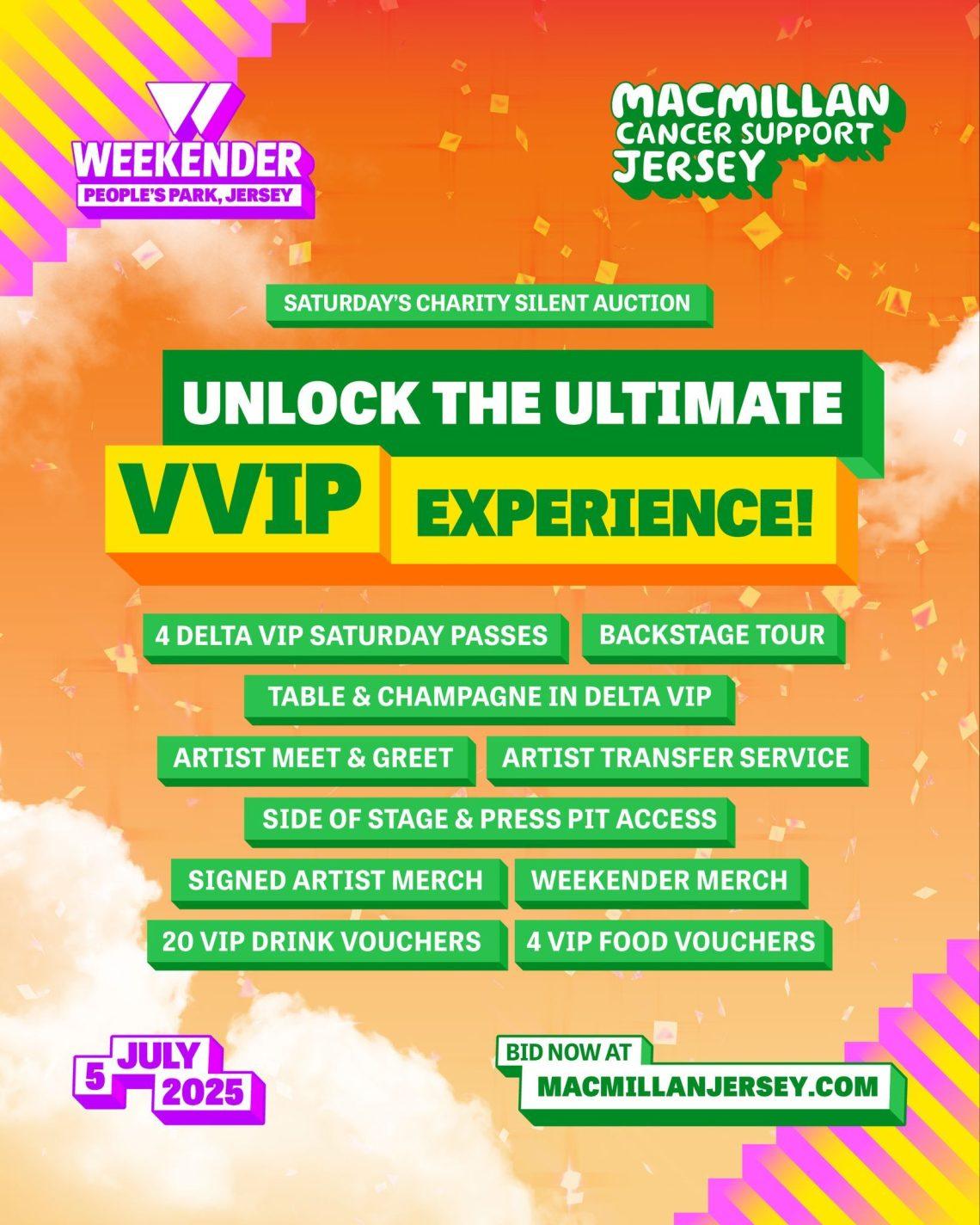 Macmillan Cancer Support Jersey hosts auction for VVIP Weekender ...
