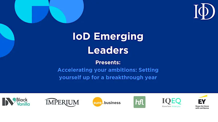 Accelerating your ambitions: Setting yourself up for a breakthrough ...